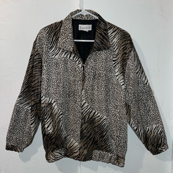 Rainbow | Jackets & Coats | Vintage Animal Print Jacket | Poshmark